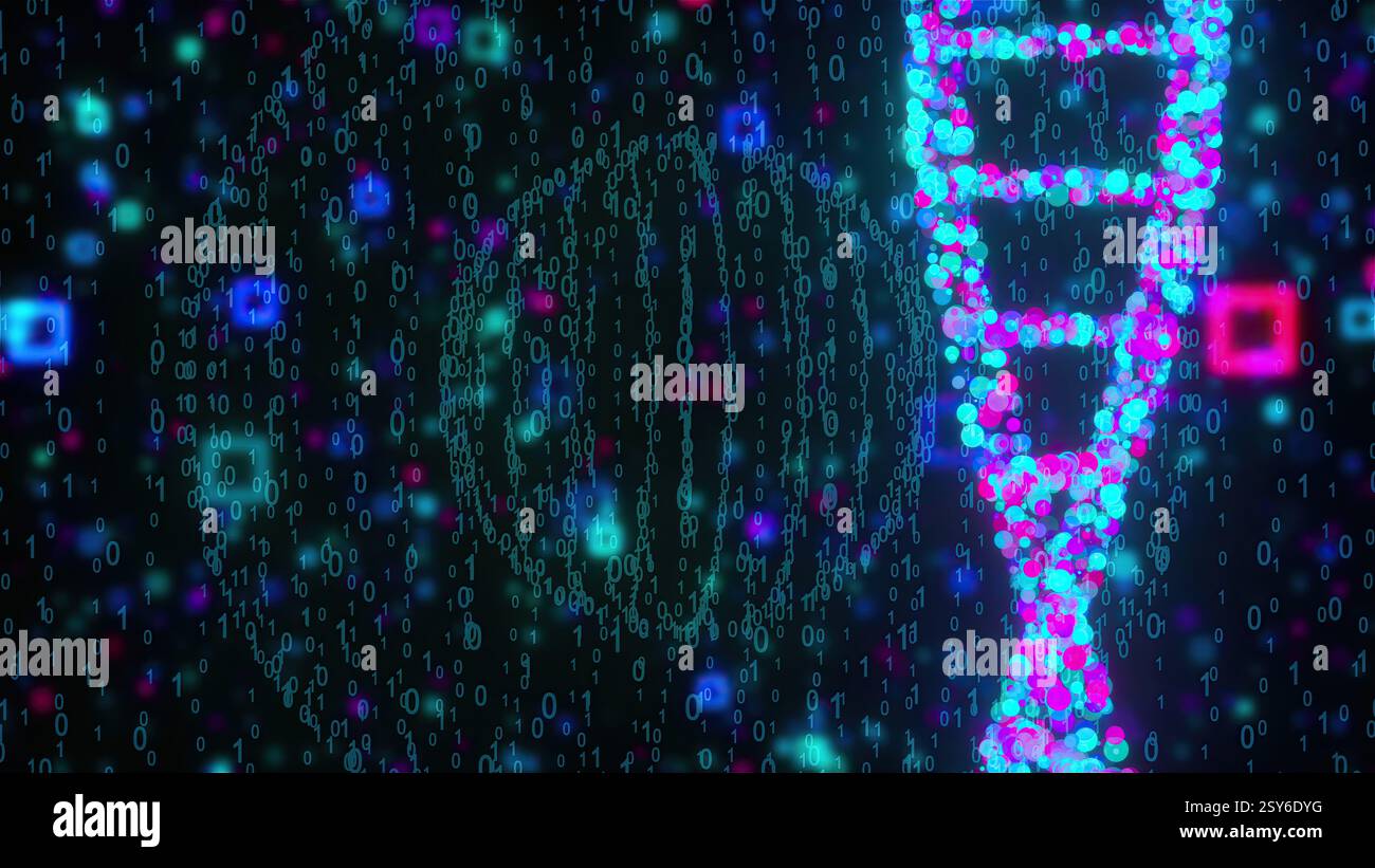 Dna strand digital interface animation hi-res stock photography and images - Alamy