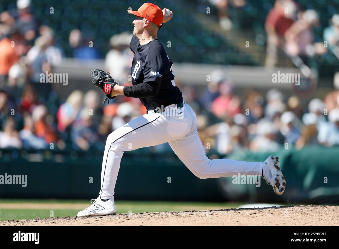 Lakeland FL USA; Detroit Tigers pitcher Ty Madden (36) delivers a pitch ...