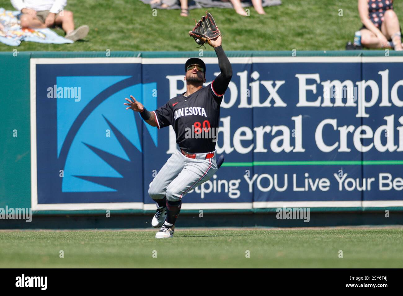 Lakeland FL USA; Minnesota Twins left fielder Jeferson Morales (80 ...