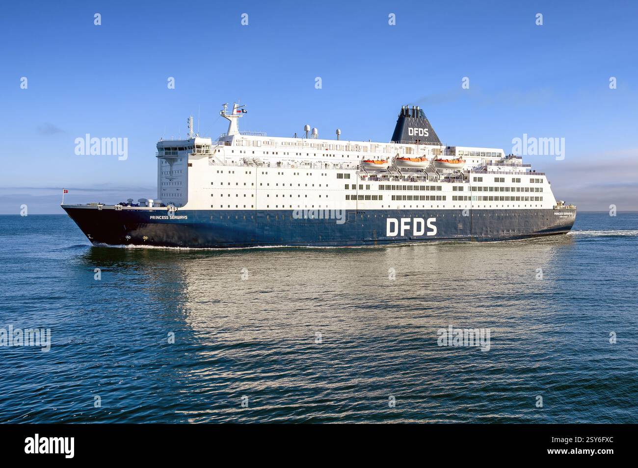 The North Sea ferry Princess Seaways, operated by DFDS Stock Photo - Alamy