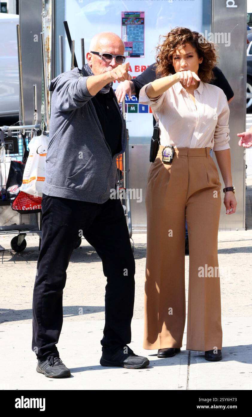 Actress Jennifer Lopez and director (and former Robocop actor) Peter ...