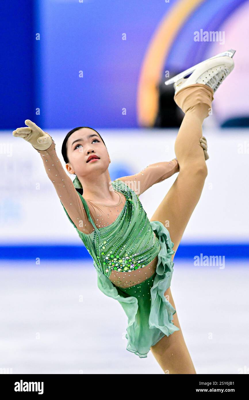 Ariel GUO (HKG), during Junior Women Short Program, at the ISU World Junior Figure Skating ...