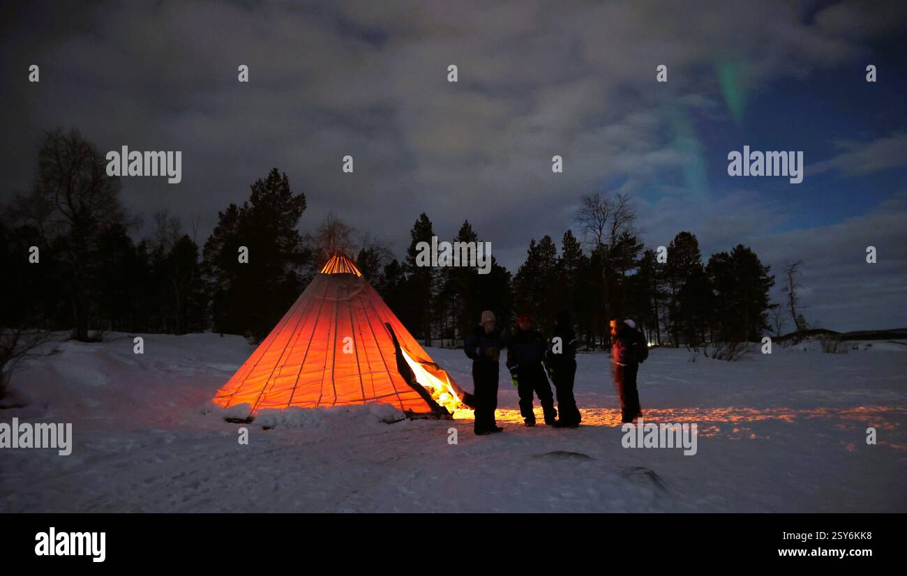 Aurora Camp on lake Inari, Ivalo, Finland (looking for the Northern ...