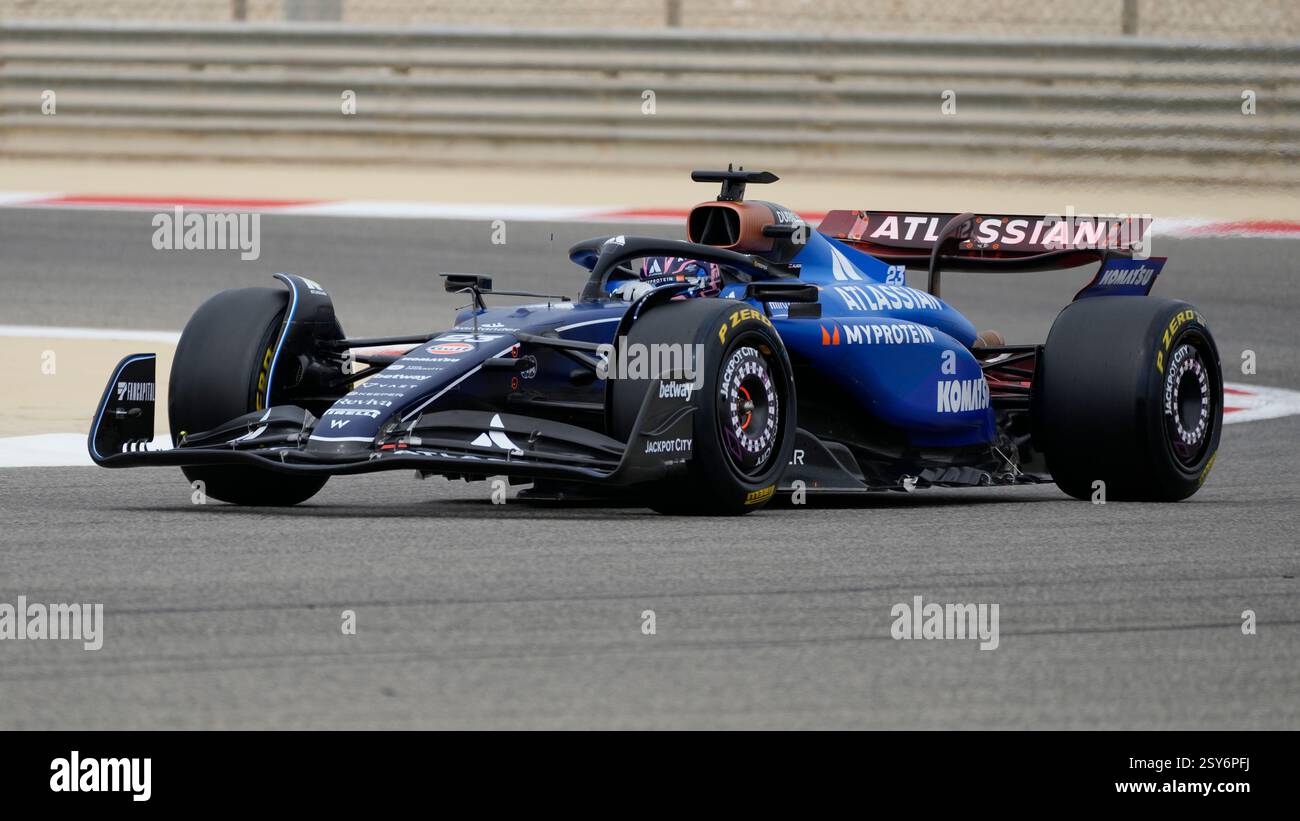 Williams driver Alexander Albon of Thailand in action during a Formula ...