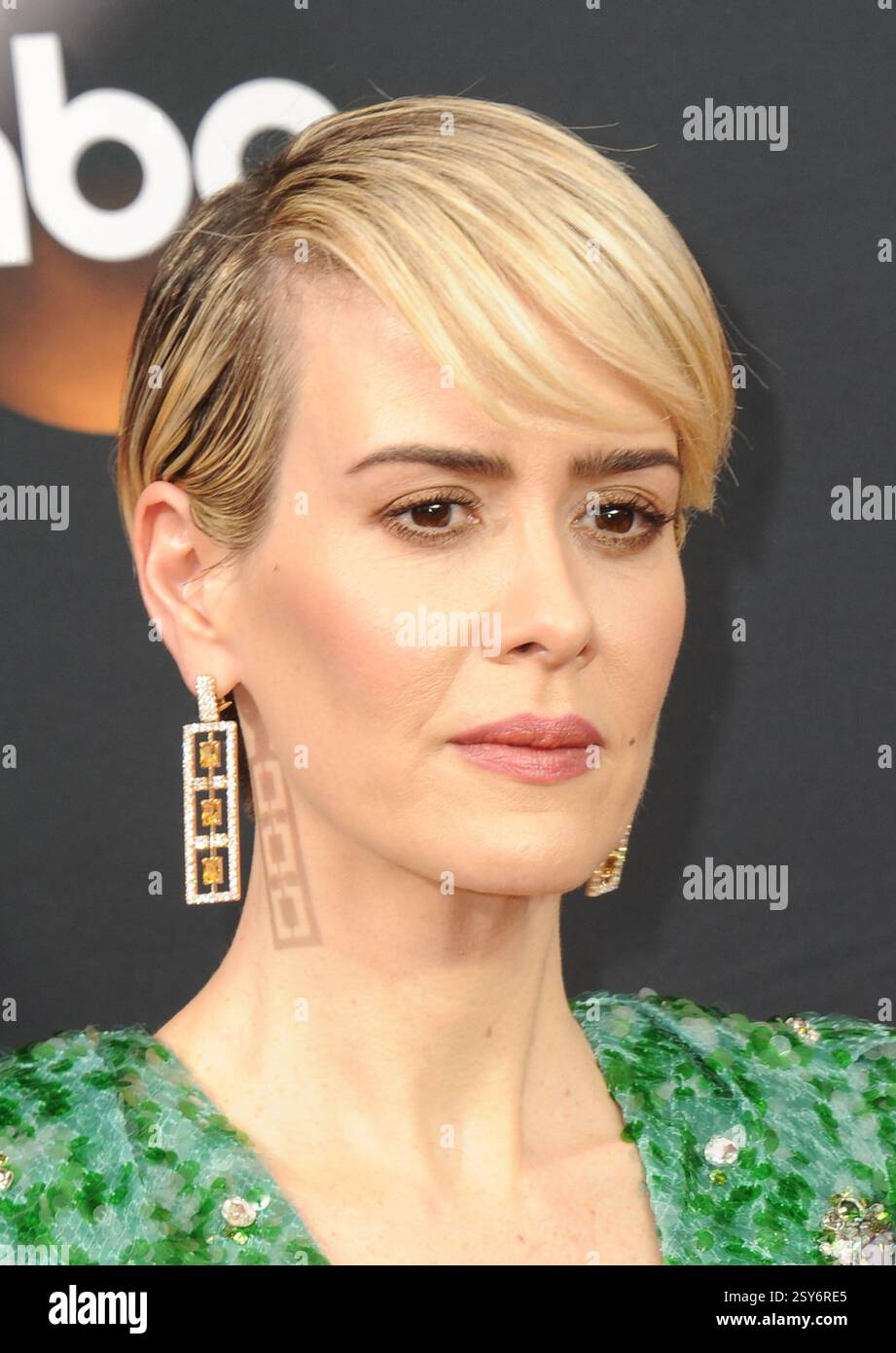 Sarah Paulson arriving at the 68th Annual Primetime Emmy Awards at the ...