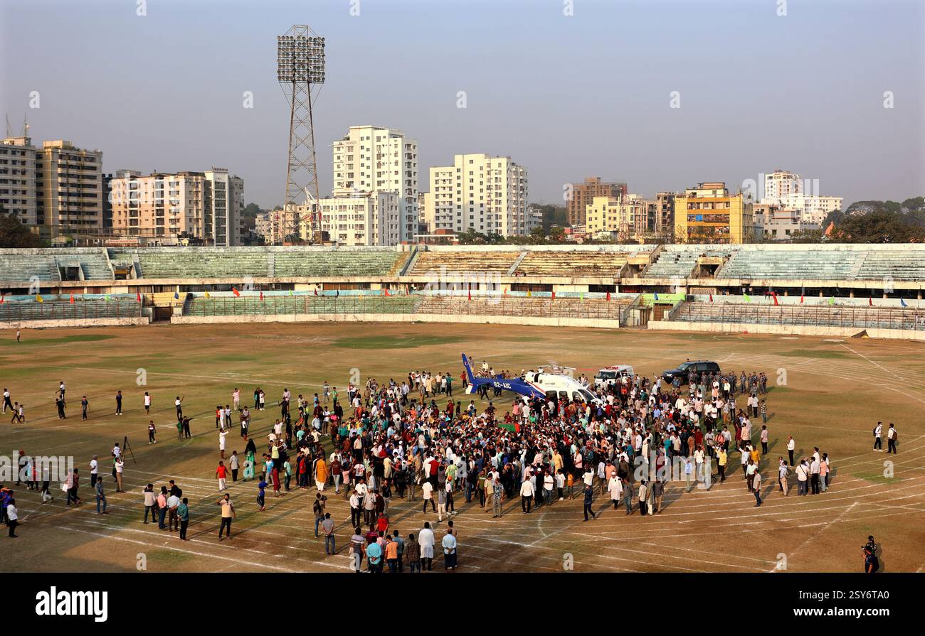 February 27, 2025, Chittagong, M A Aziz Stadium, Bangladesh: The body ...