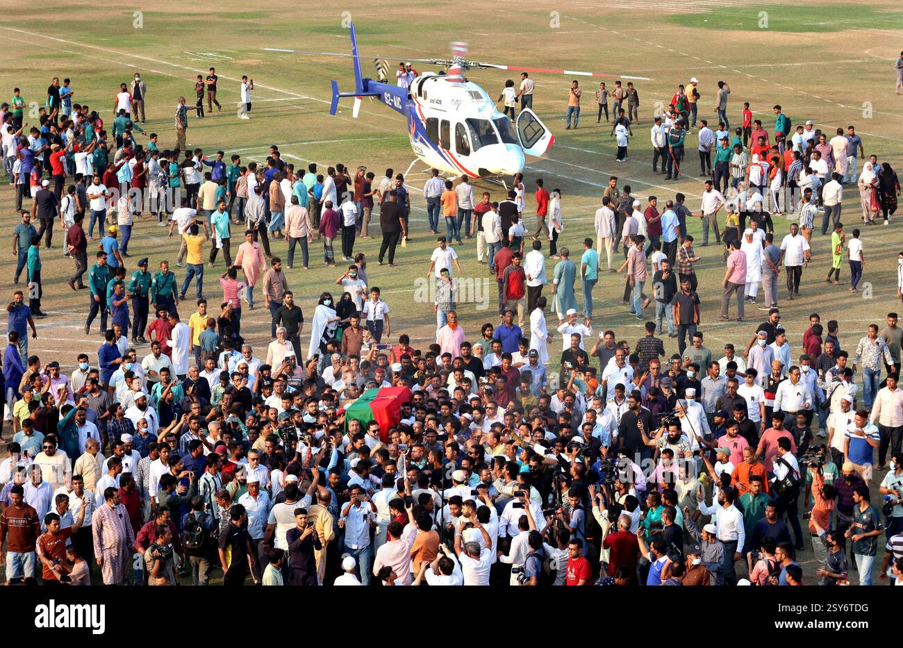 February 27, 2025, Chittagong, M A Aziz Stadium, Bangladesh: The body ...