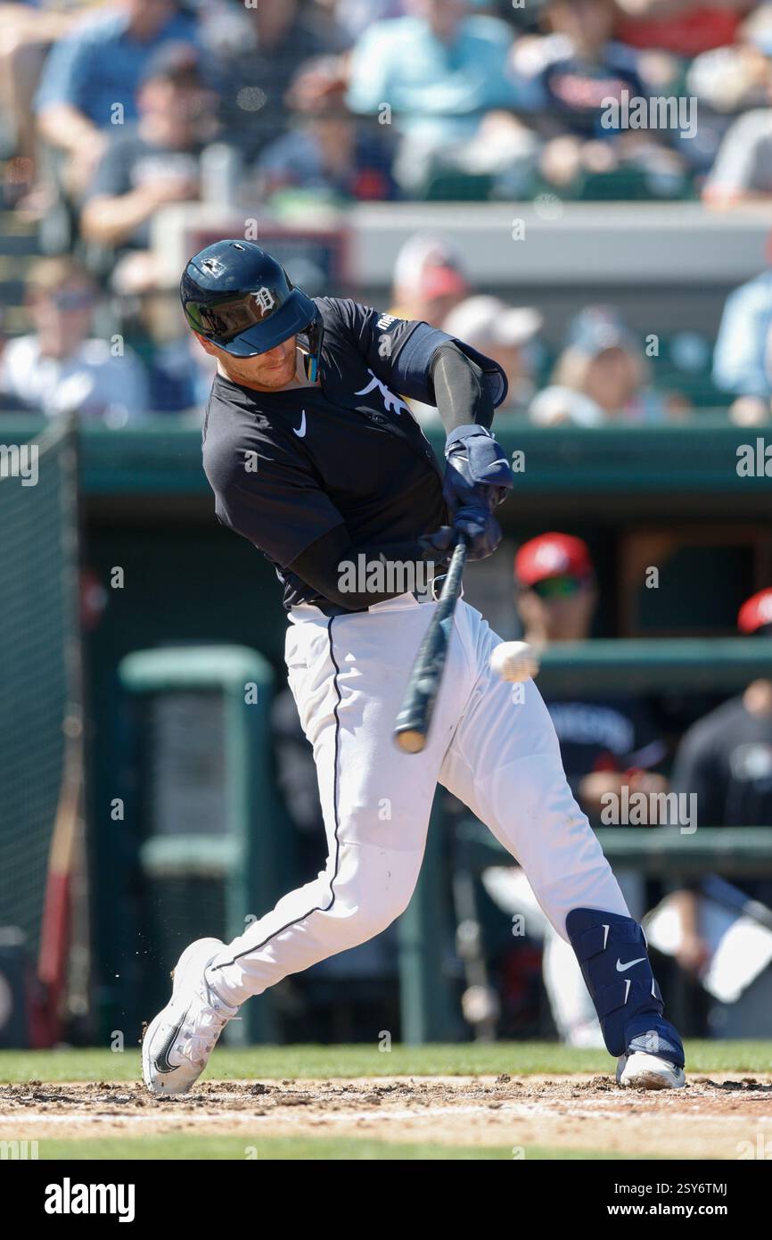 Lakeland, USA. 26th Feb, 2025. Lakeland FL USA; Detroit Tigers catcher ...