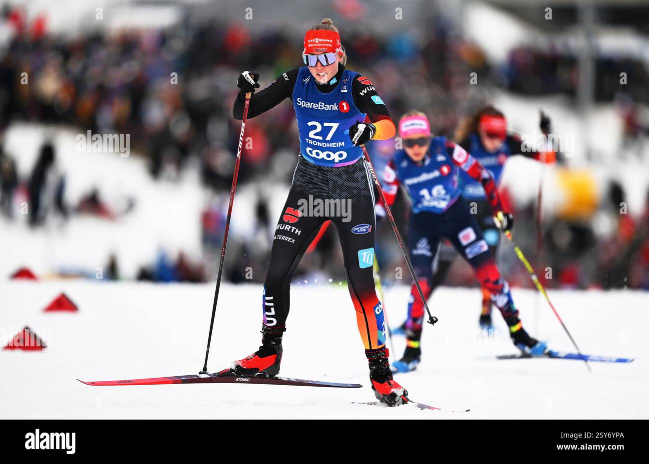 27 February 2025, Norway, Trondheim: Nordic skiing: World Championships ...
