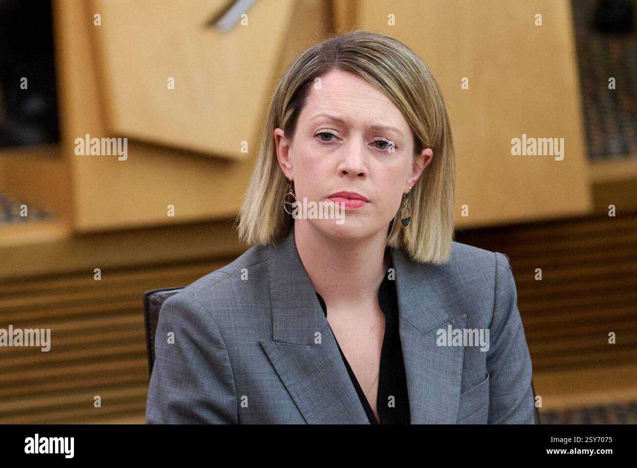 Edinburgh Scotland, UK 27 February 2025. Cabinet Secretary for ...