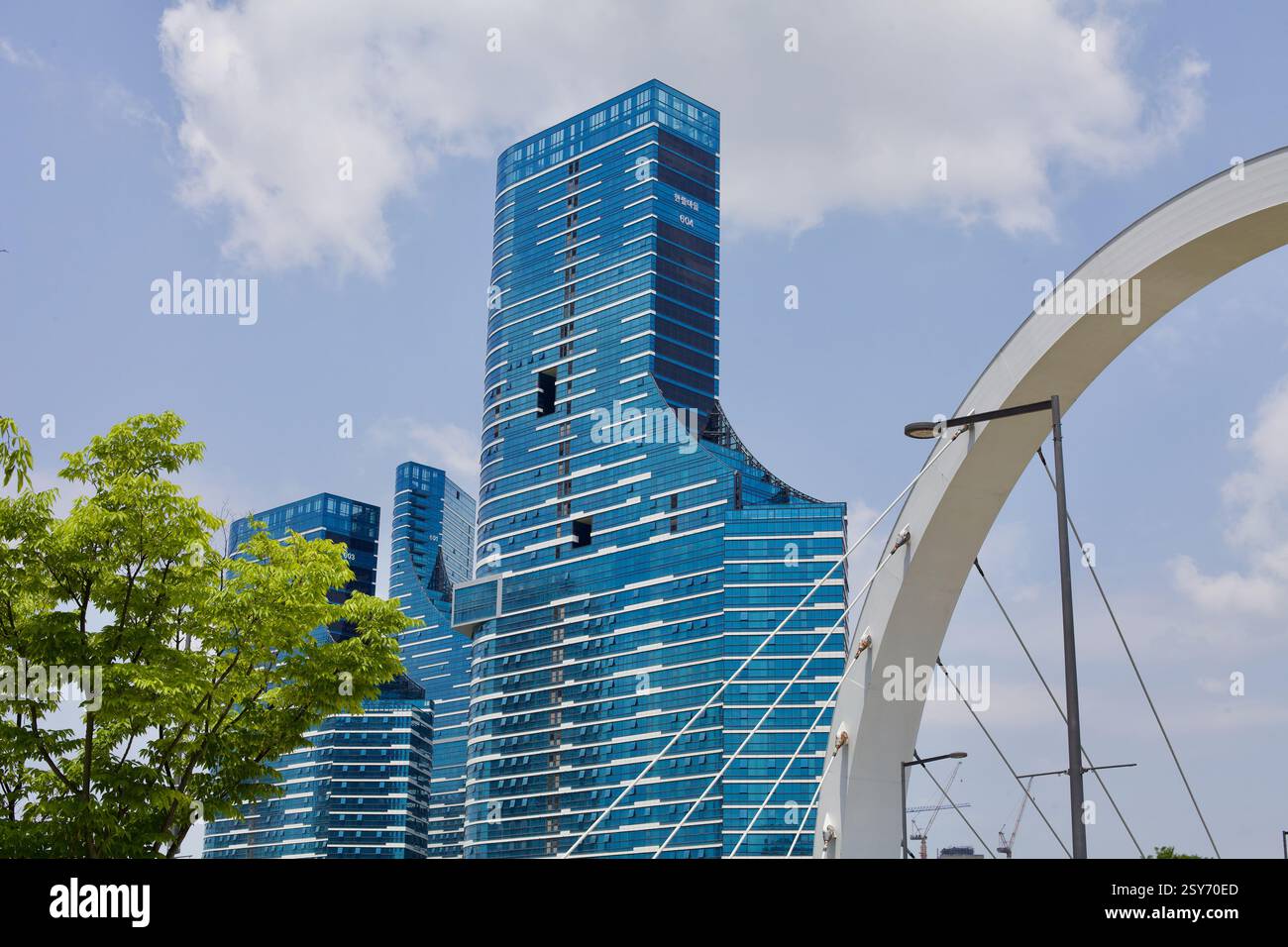 Sejong City, South Korea - May 26, 2021: A close-up view of the sleek ...
