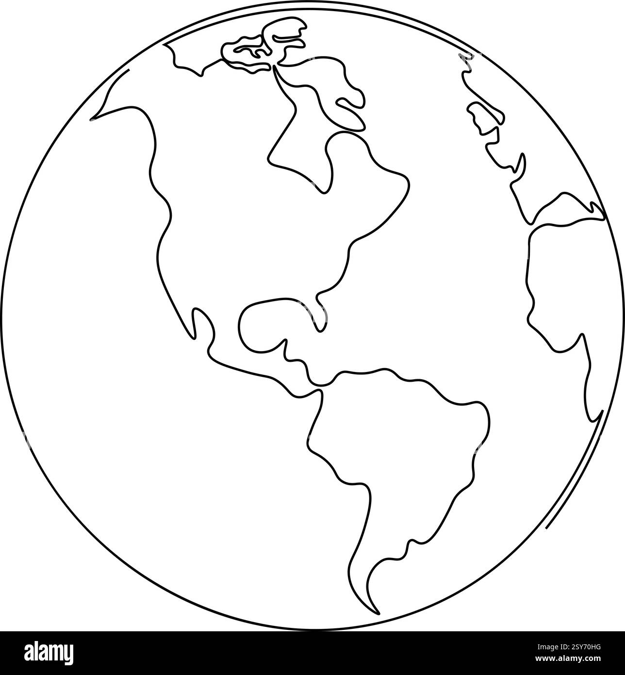 World map south america Black and White Stock Photos & Images - Alamy
