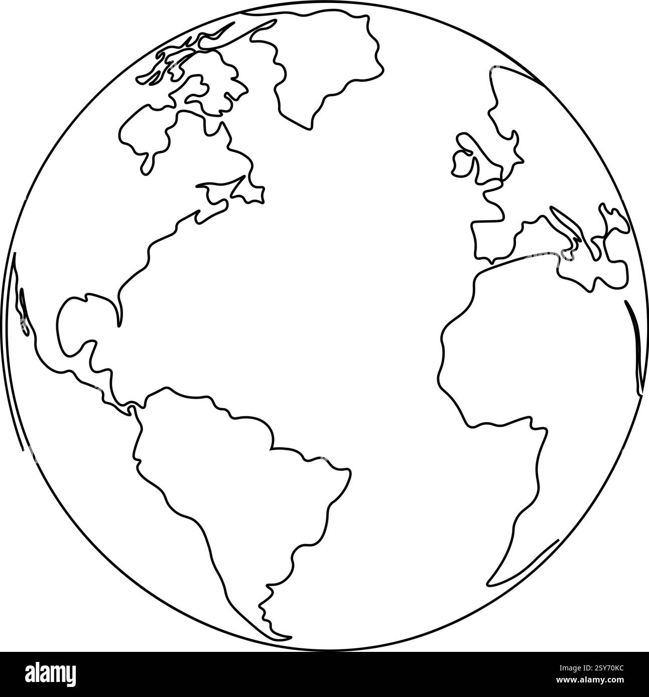 Atlantic outline map hi-res stock photography and images - Alamy