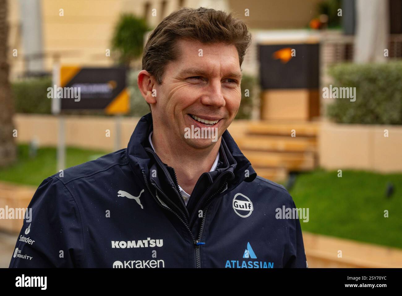 Sakhir, Bahrain. 27th Feb, 2025. James Vowles, Atlassian Williams ...