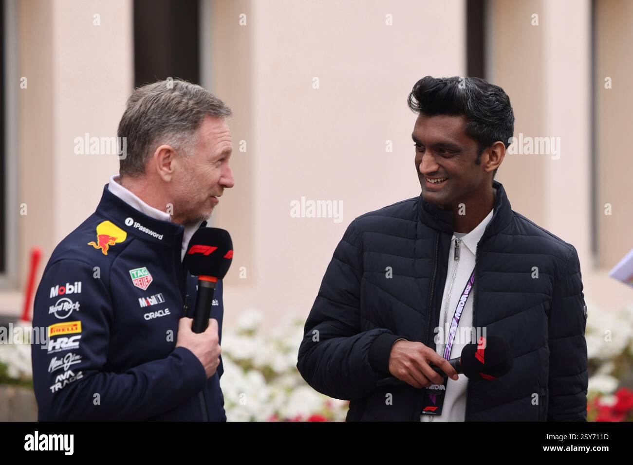 Lawrence Baretto (Formula 1, Presenter), Christian Horner (Oracle Red ...