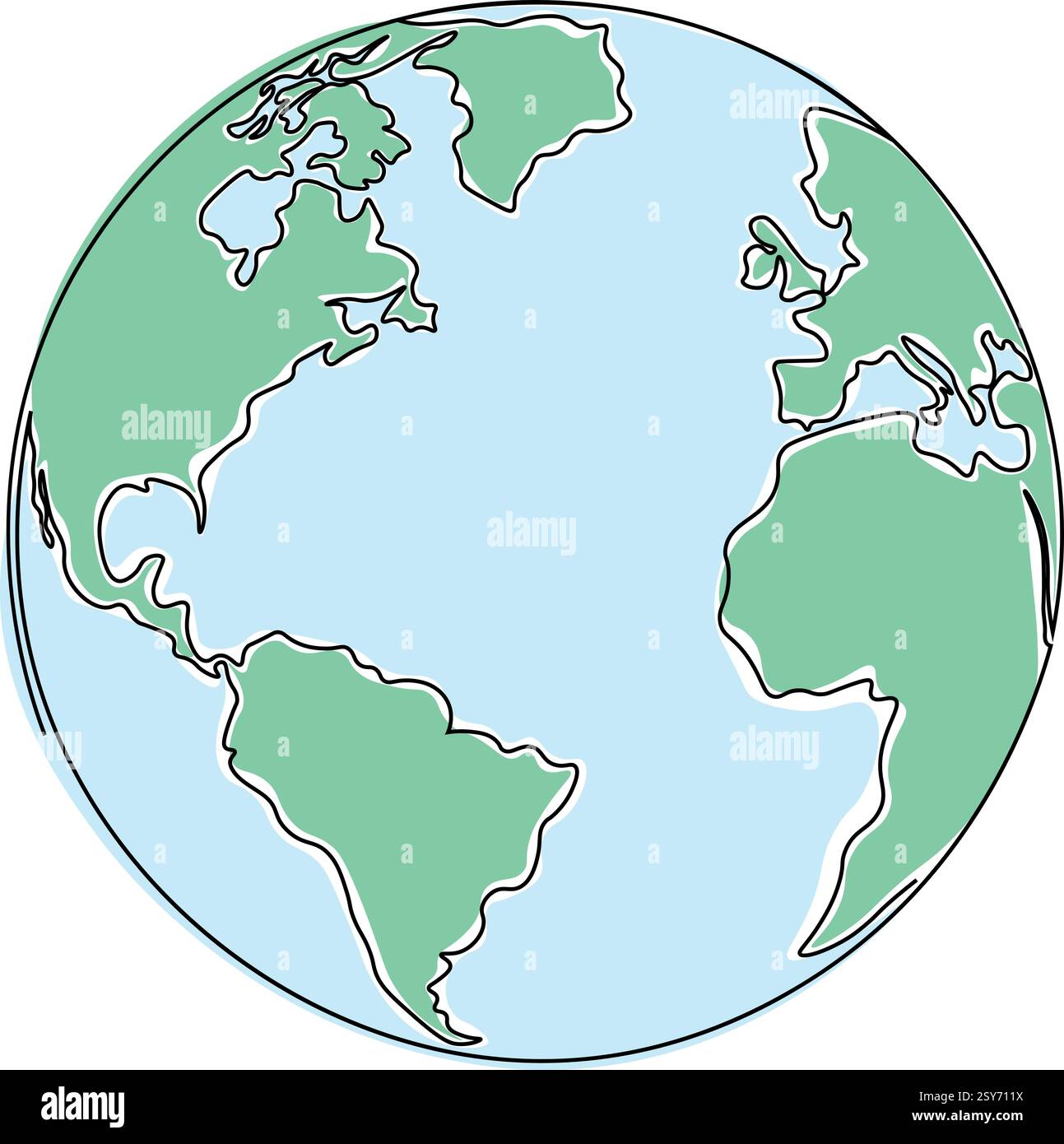 Colourful world map on Stock Vector Images - Alamy