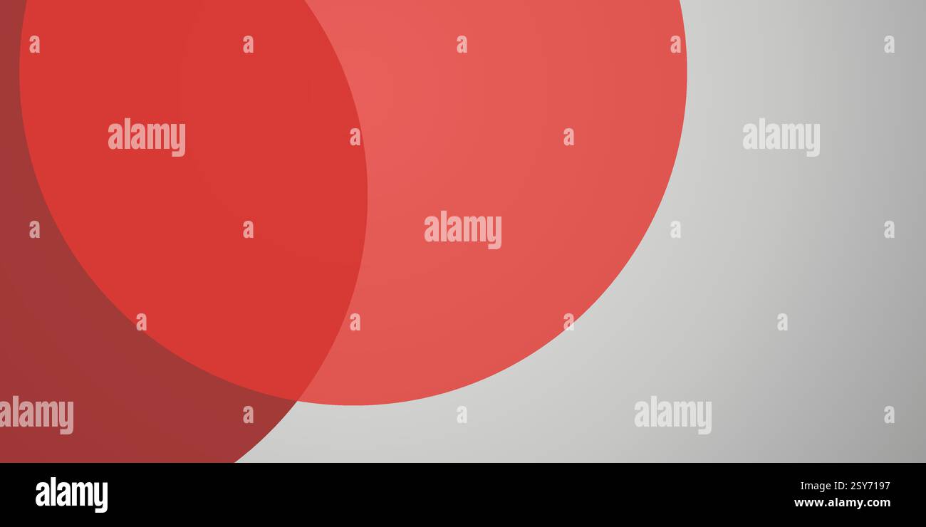 Minimalist abstract geometric design with bold red and grey colors. A ...