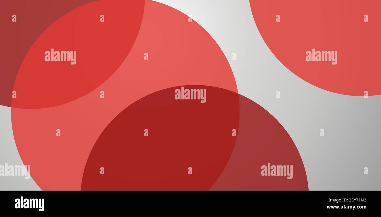 Minimalist abstract geometric design with bold red and gray colored ...