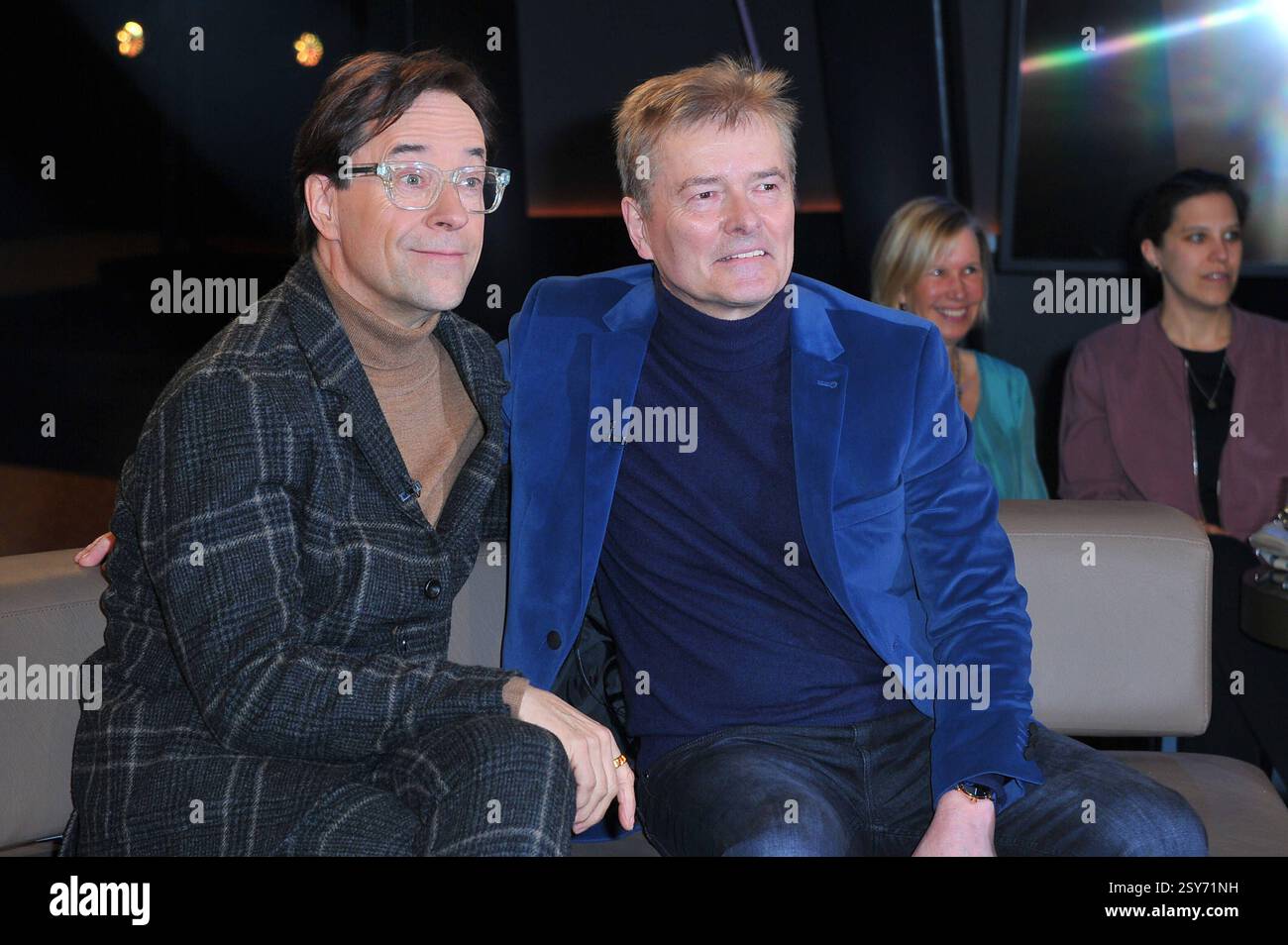 Jan Josef Liefers und Prof. Dr. Ingo Fietze. Aufzeichnung der TV-Sendung NDR Talk Show in den ...