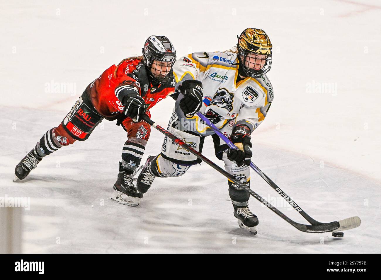 23.02.2025, Alpha Cooling-Arena am Huehnerberg, Memmingen, GER, DFEL ...