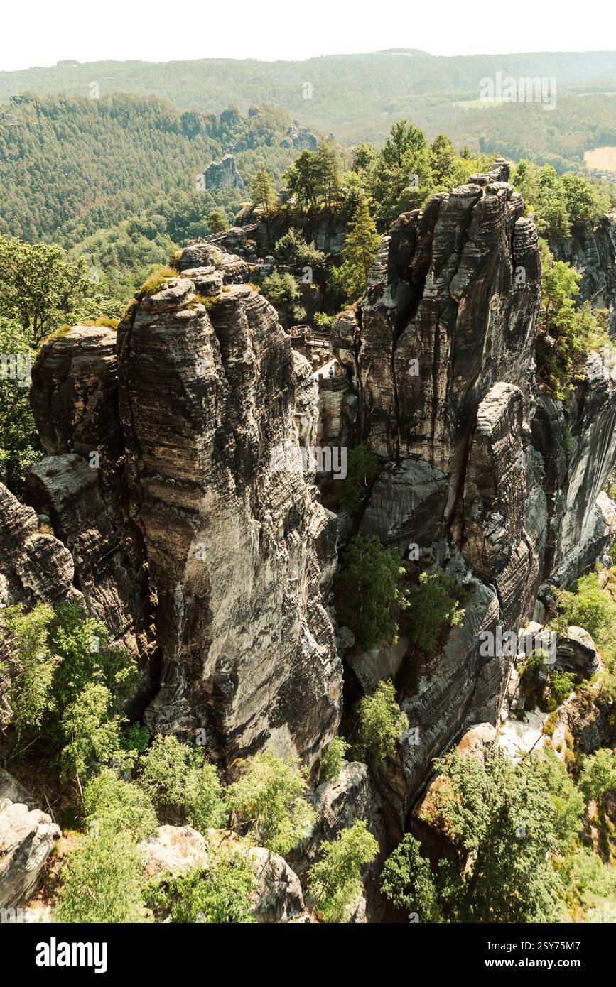 Beautiful views and natural landscapes with rocks from the Saxon ...