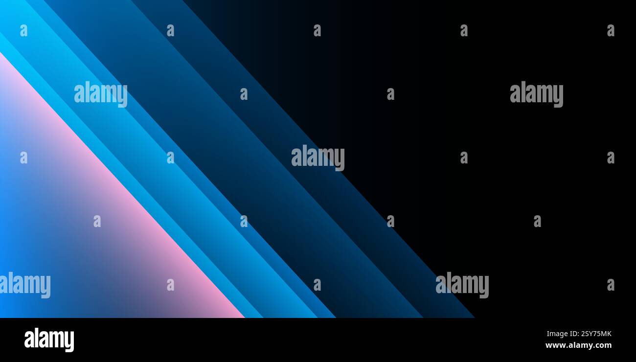 A modern abstract design featuring diagonal shades of blue gradient ...