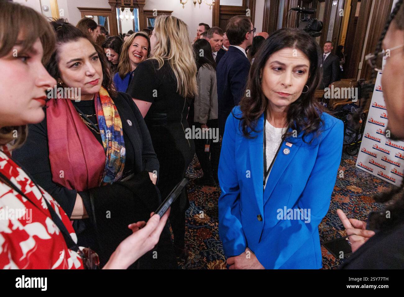 Lansing, USA. 26th Feb, 2025. Michigan Attorney General Dana Nessel ...