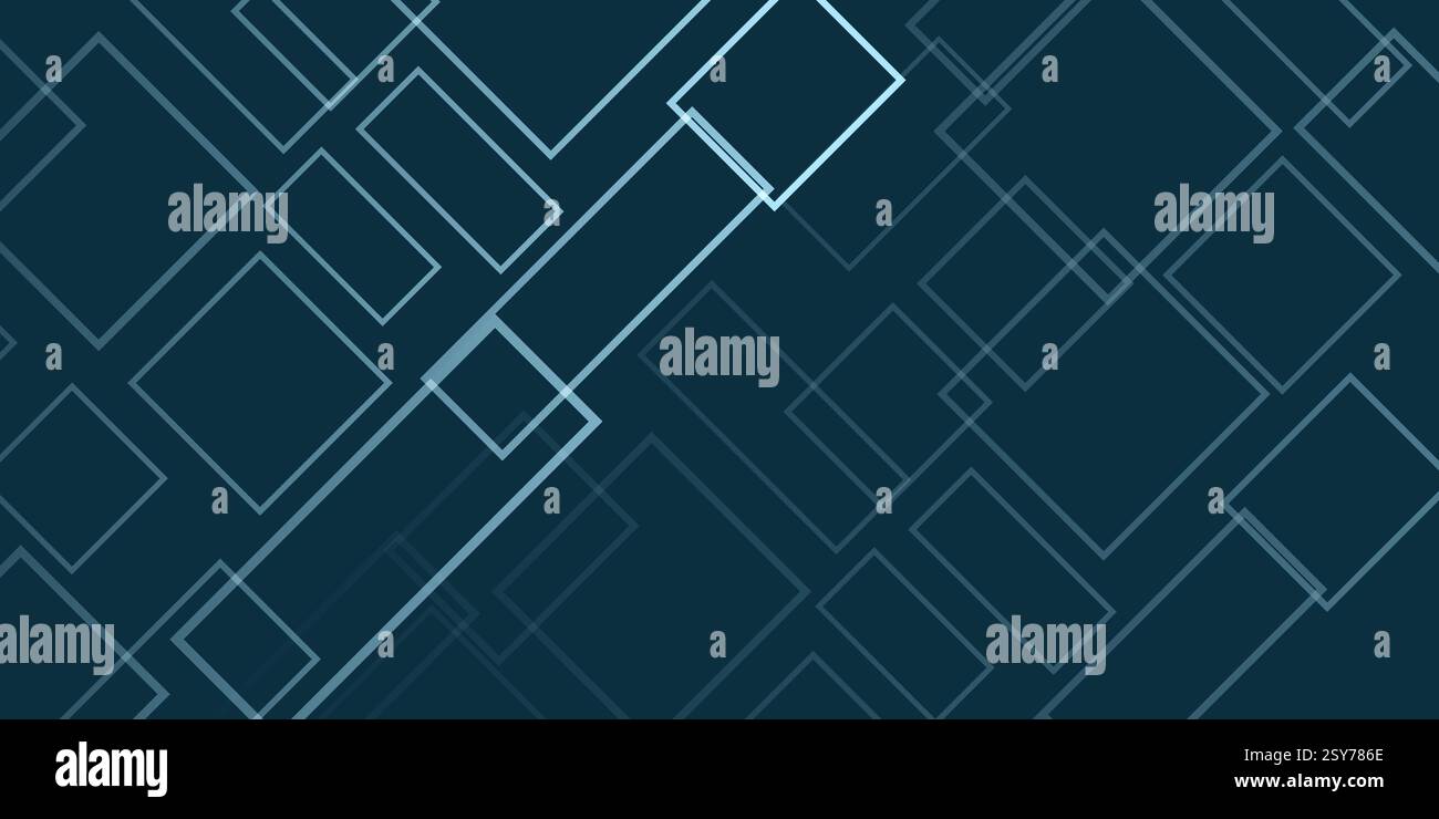 Simple Overlapping Rectangular Frames of Various Sizes, Colored in ...