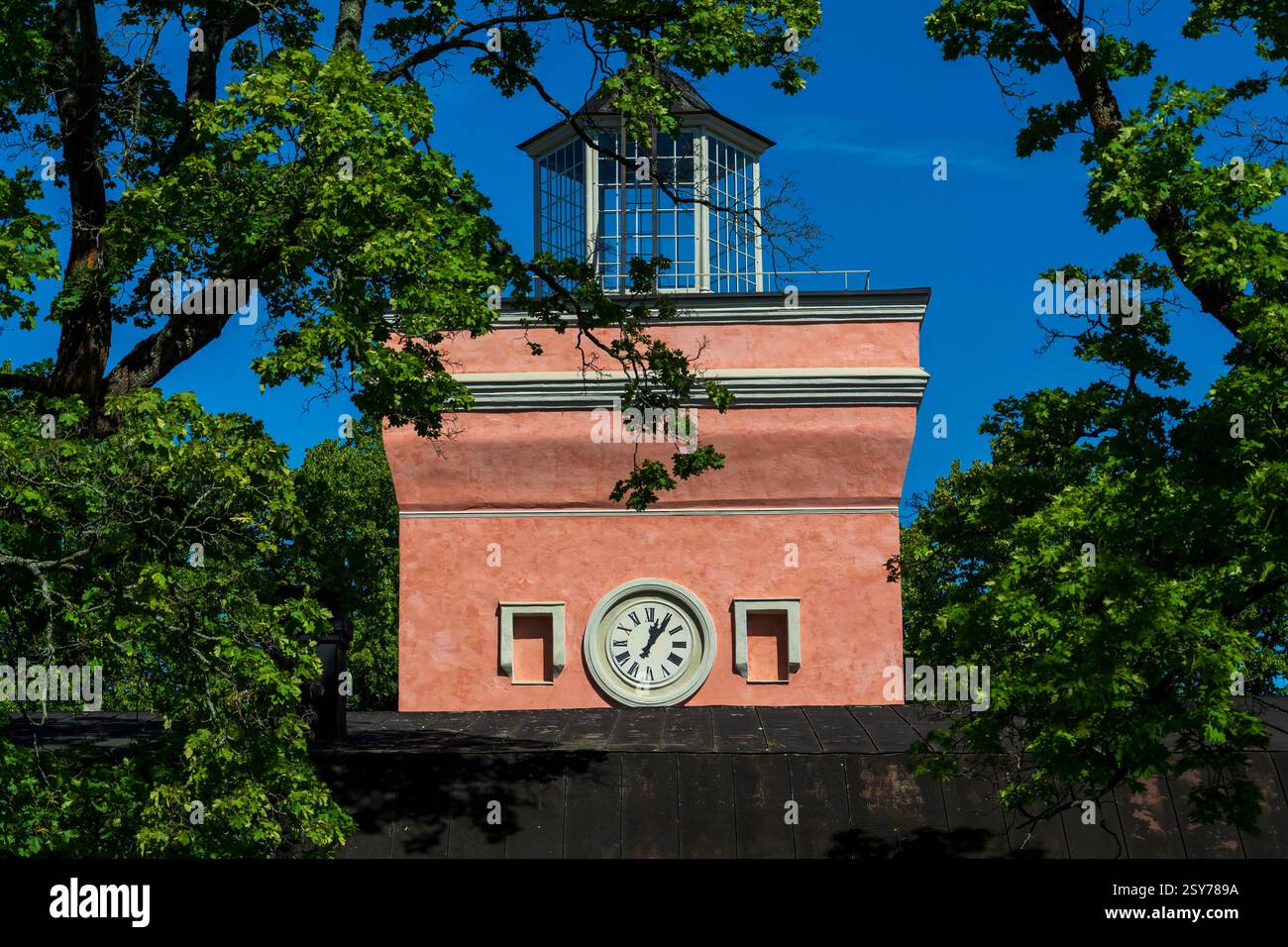Building on islands of Suomenlinna sea fortress southest form Helsinki ...