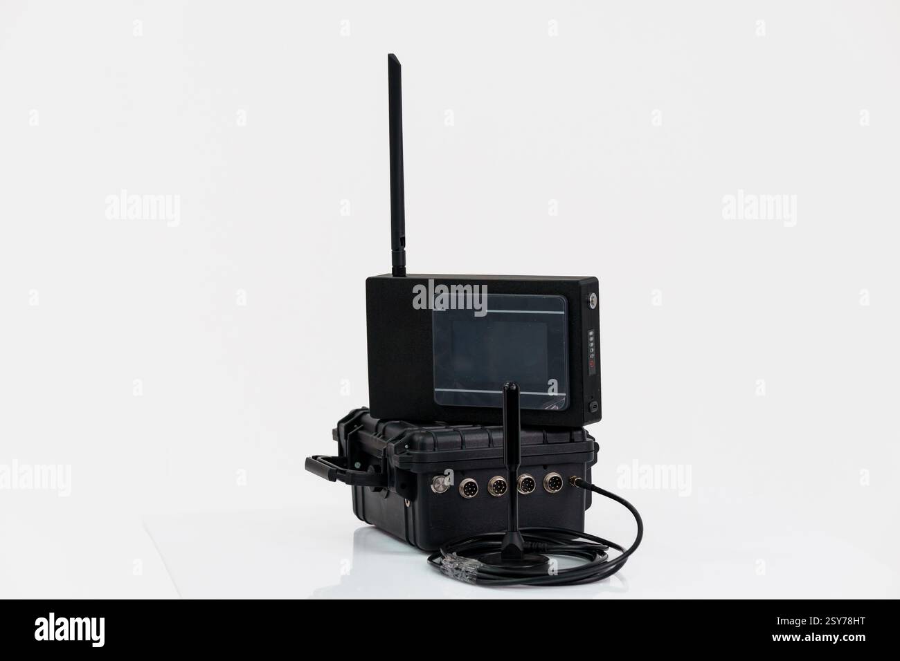 Compact Electronic Warfare System with Antennas and Interface Display ...