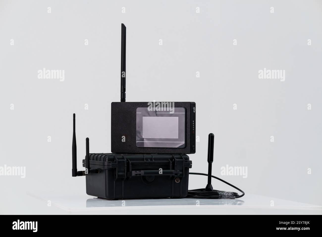 Advanced Electronic Warfare System with Communication Antennas Stock ...