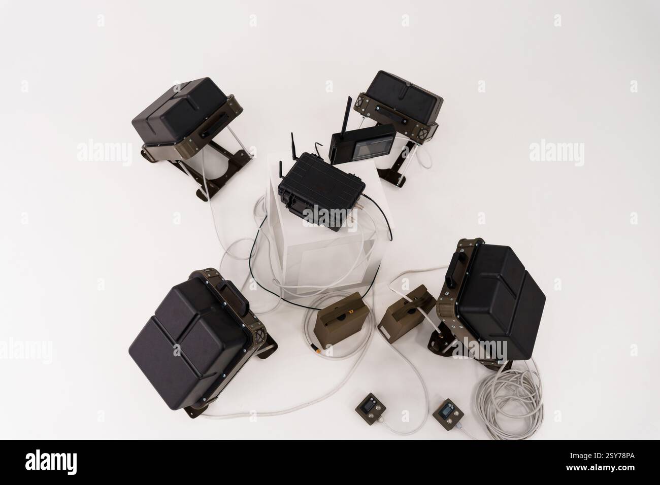 Advanced Electronic Warfare System Components in Arrangement Stock ...