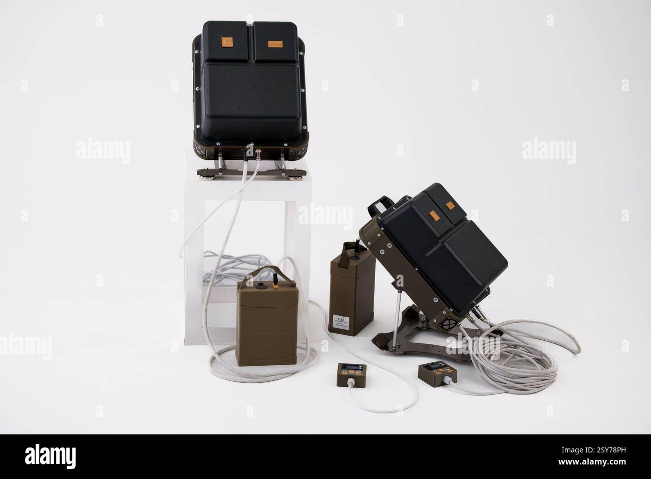 Advanced Electronic Warfare System with Multi-Component Setup Stock ...
