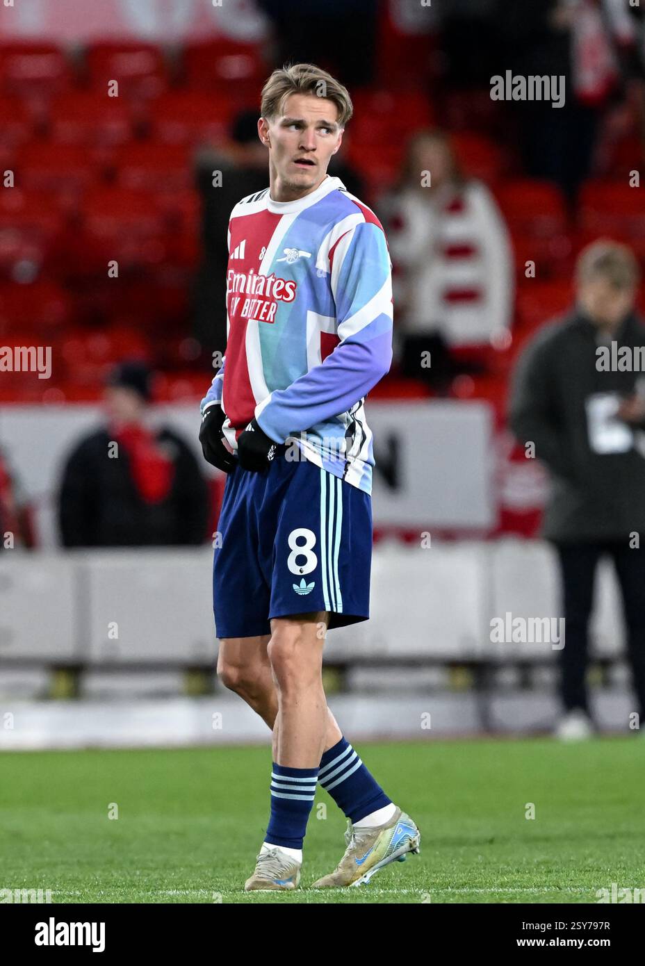 Nottingham, England, 26th February 2025. Martin Odegaard of Arsenal ...