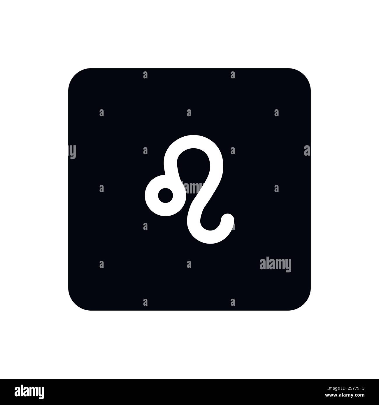 Zodiac horoscope. Leo astrological icon symbol. Stylized star sign ...