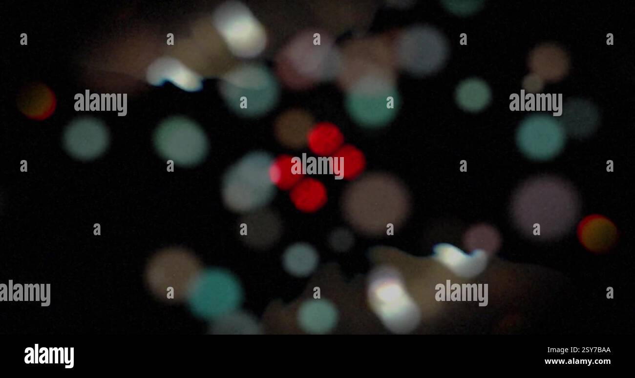 Image of colourful moving shapes on black background Stock Photo - Alamy