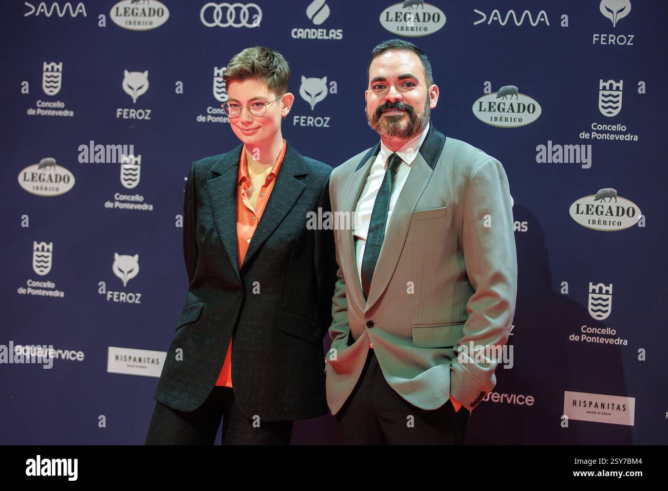 Pontevedra, Spain. 25th January 2025. Mariona Borrull and David Martos ...