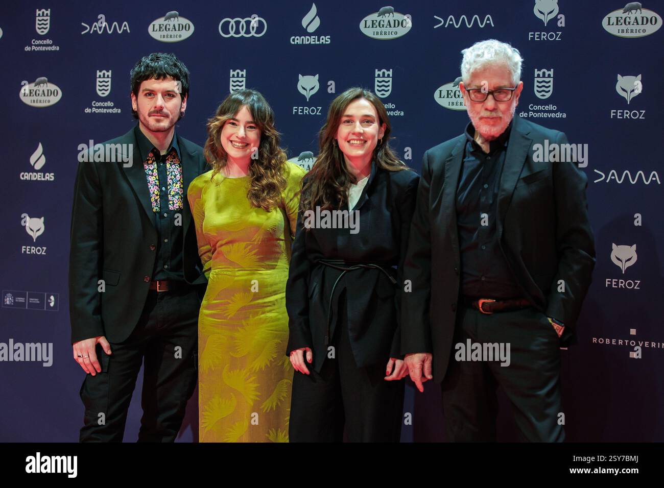 Pontevedra, Spain. 25th January 2025. Antonio Araque, Sara de la Fuente ...