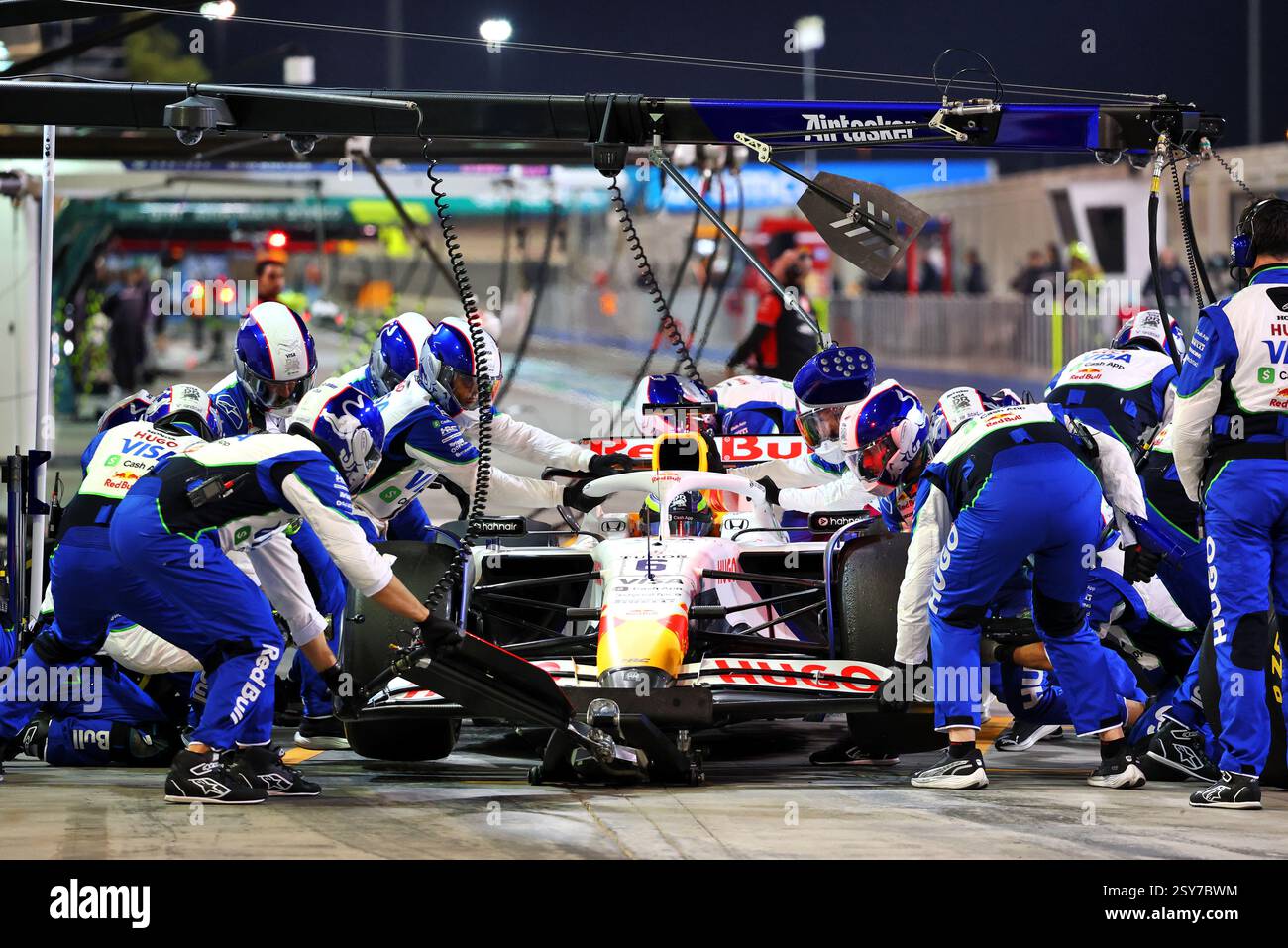 Sakhir, Bahrain. 27th Feb, 2025. Isack Hadjar (FRA) Racing Bulls VCARB ...