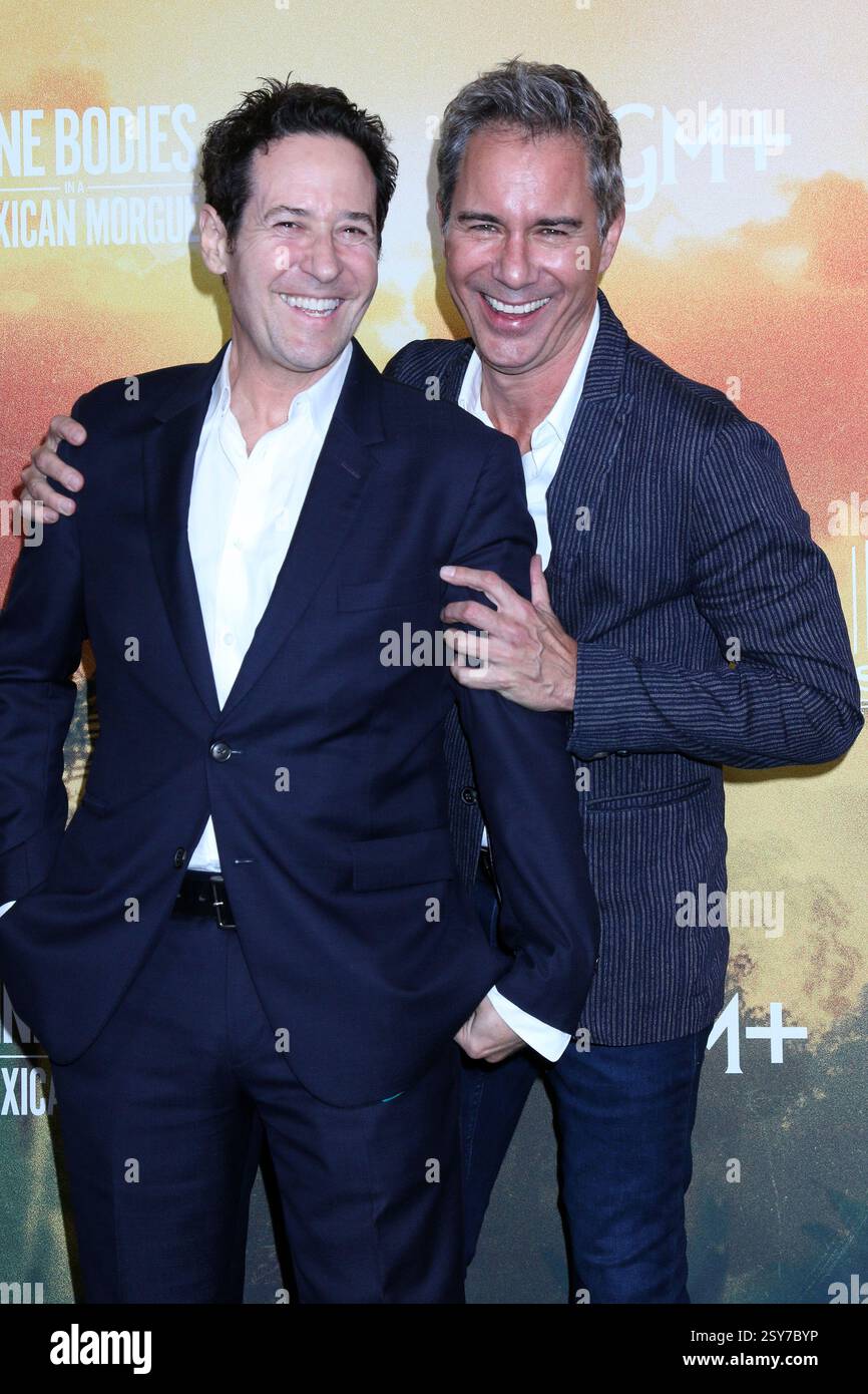 LOS ANGELES - FEB 20: Rob Morrow, Eric McCormack at the Nine Bodies in a Mexican Morgue Series ...