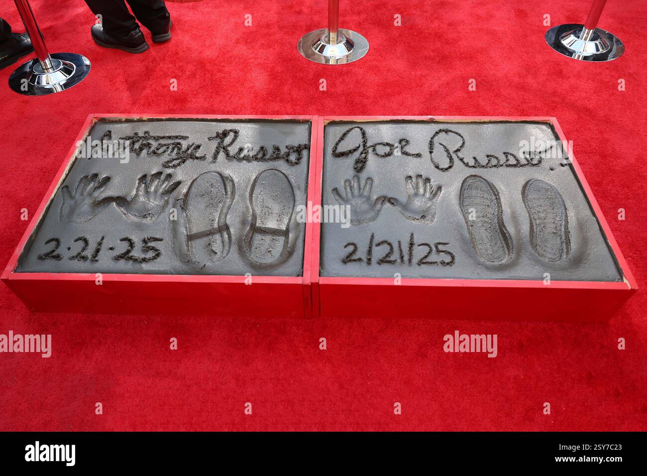 LOS ANGELES - FEB 21: Anthony Russo, Joe Russo, prints at the Russo ...