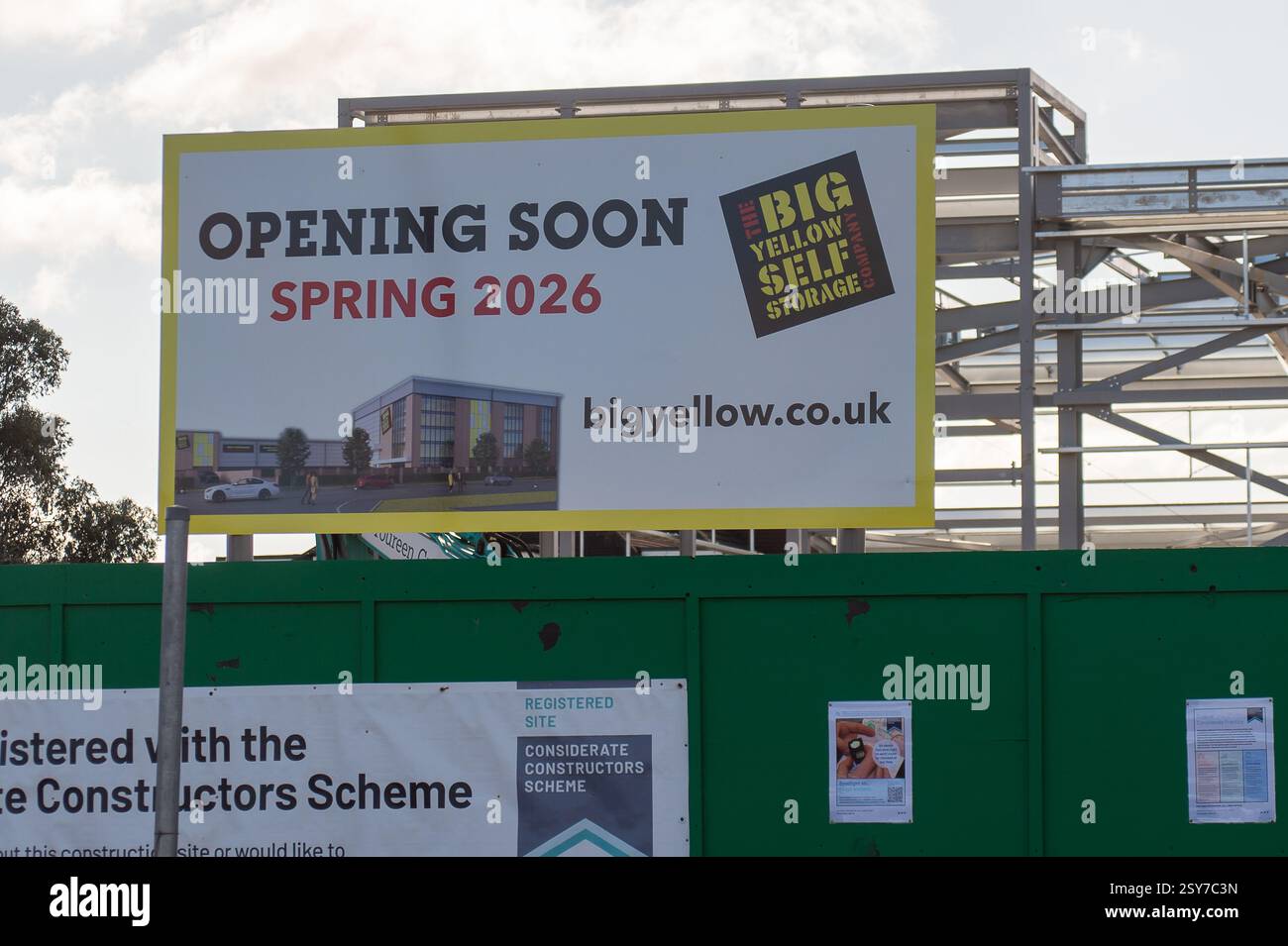 Slough, UK. 27th February, 2025. A huge new Big Yellow storage ...