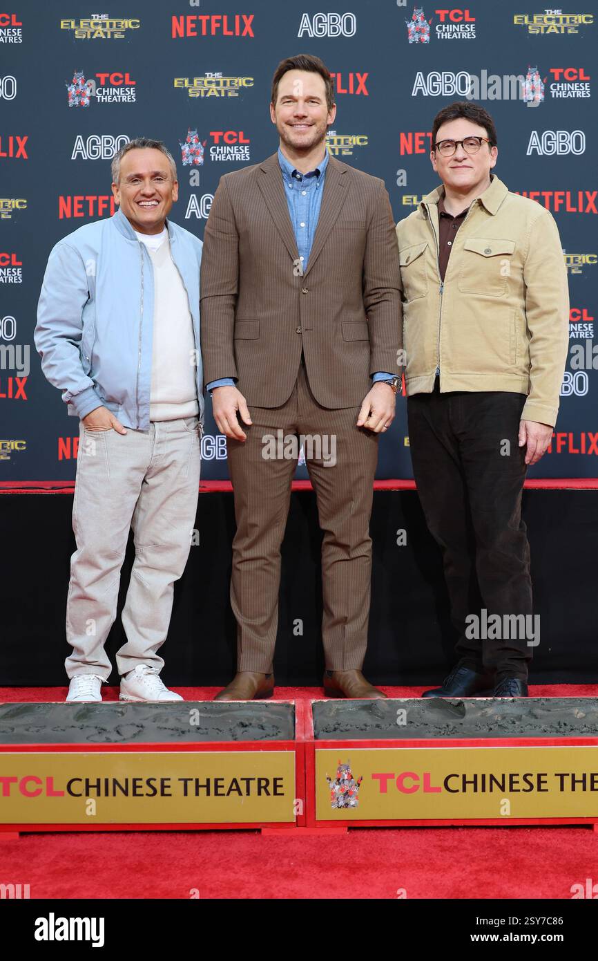 LOS ANGELES - FEB 21: Joe Russo, Chris Pratt, Anthony Russo at the ...