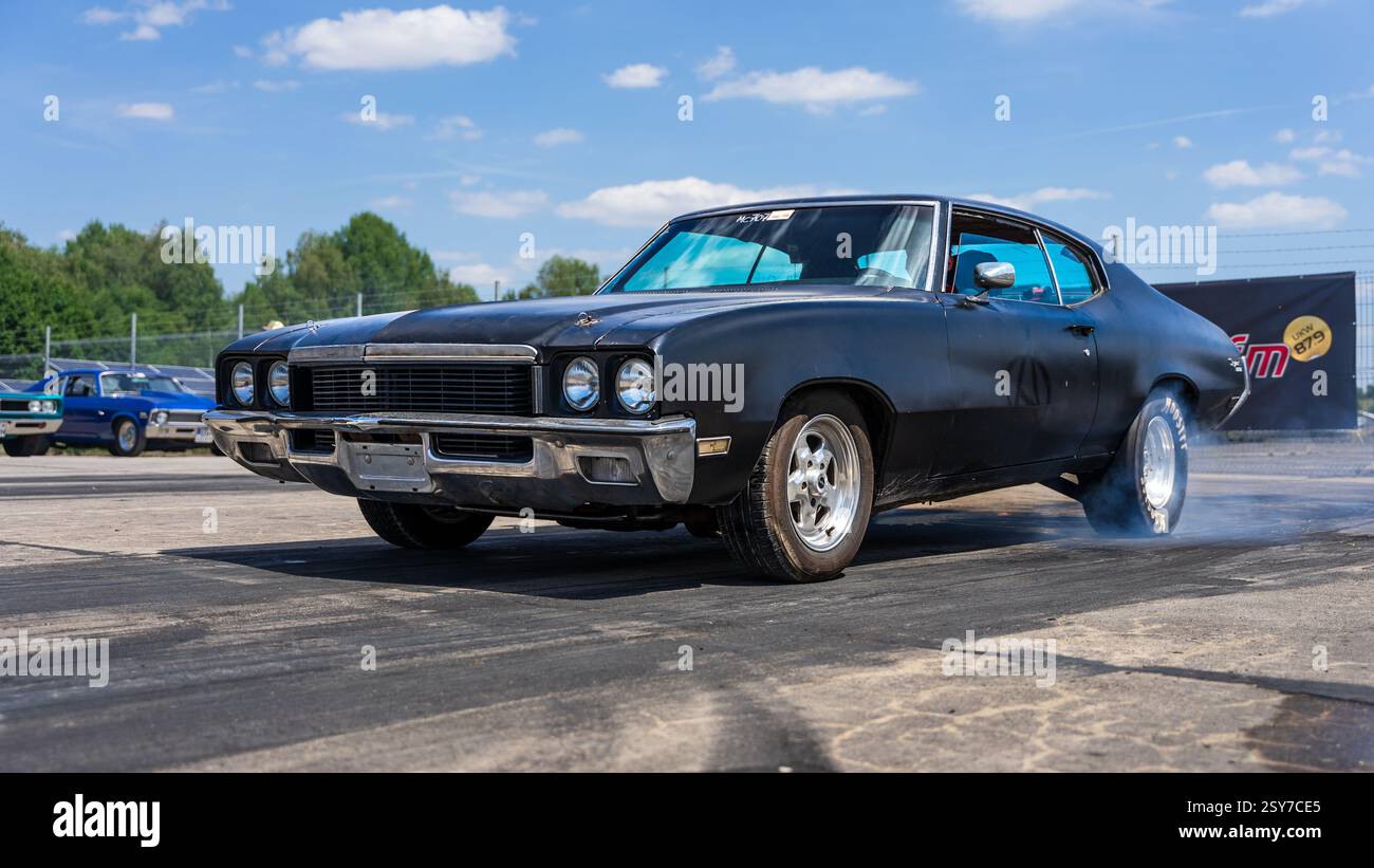 FINOWFURT, GERMANY - JUNE 28, 2024: The muscle car Buick Skylark (1972 ...
