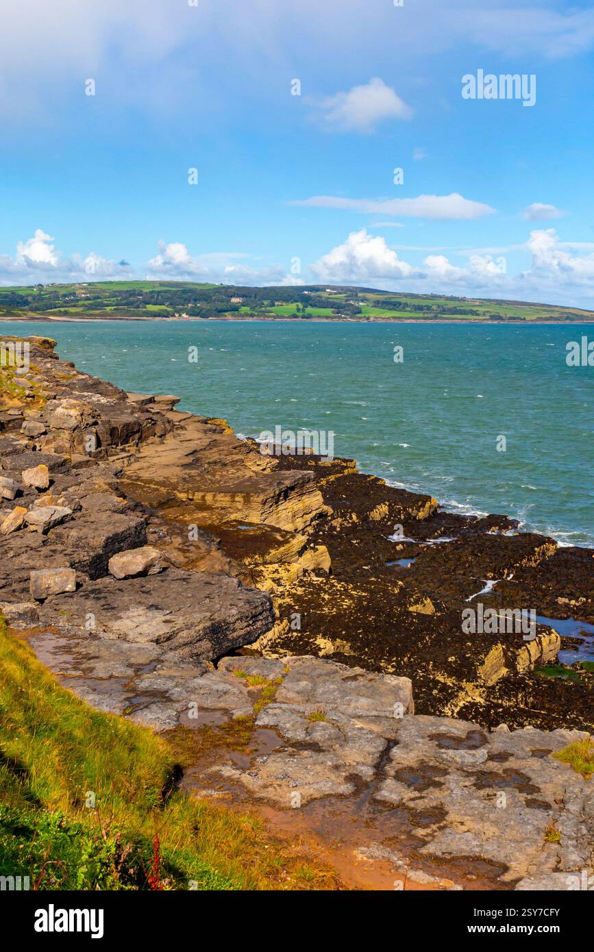 The beach at Traeth Lligwy near Moelfre on the north east coast of ...