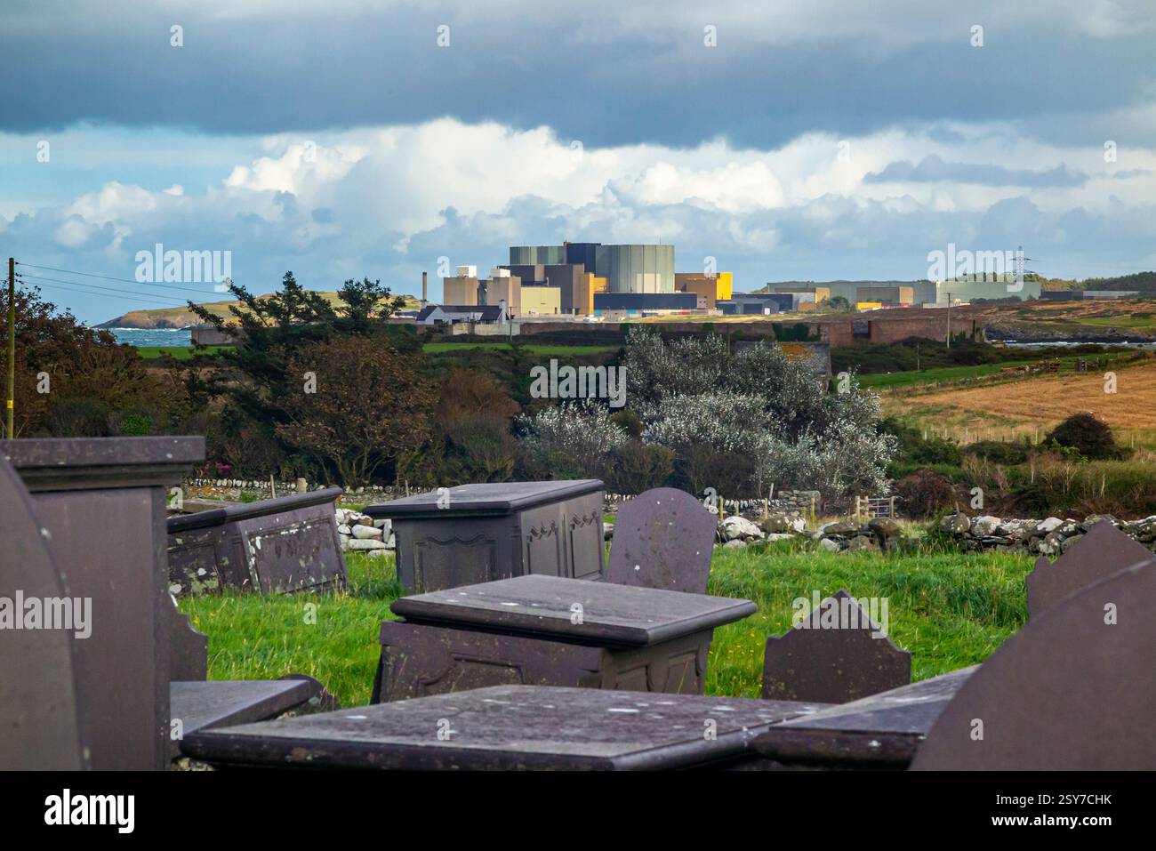 Wylfa nuclear power station a decommissioned Magnox station on the ...