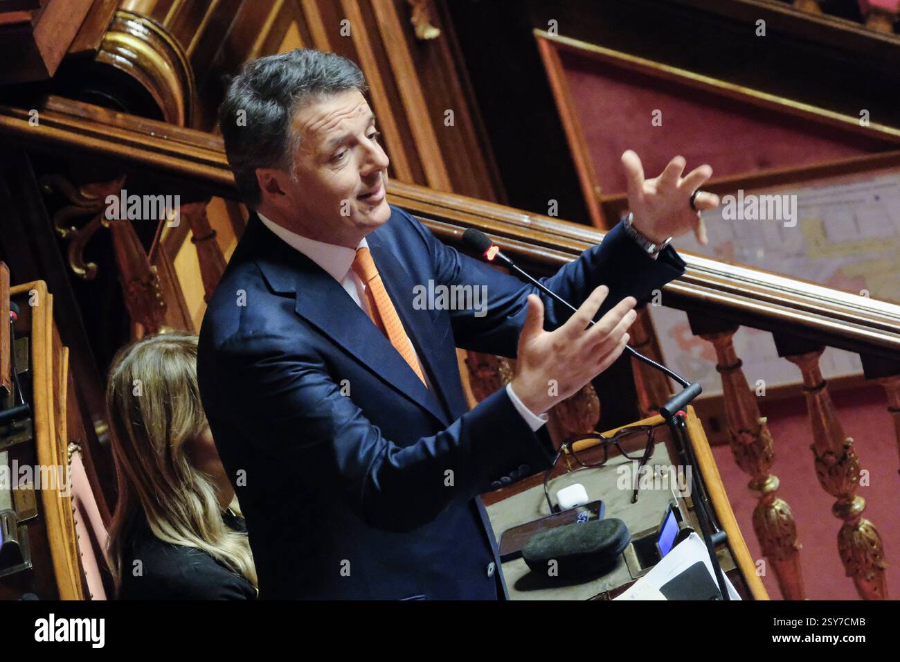 Roma, Italia. 27th Feb, 2025. Matteo Renzi IV durante lo svolgimento ...