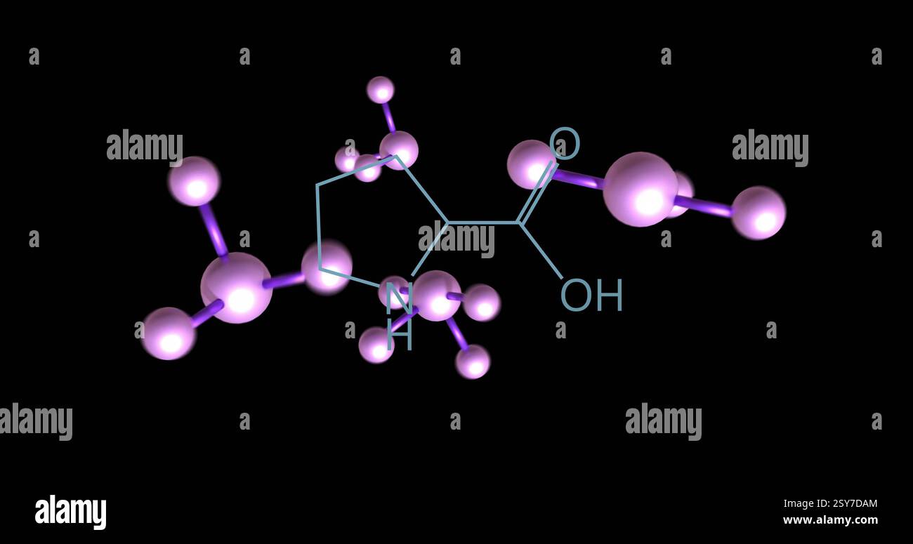 Image of moving chemical formula on black background Stock Photo - Alamy