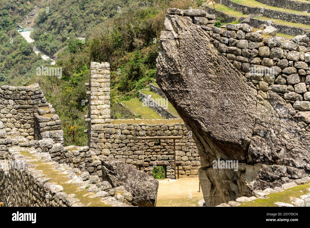 Machu Picchu Stone Structures and Terraces Built by the Inca ...