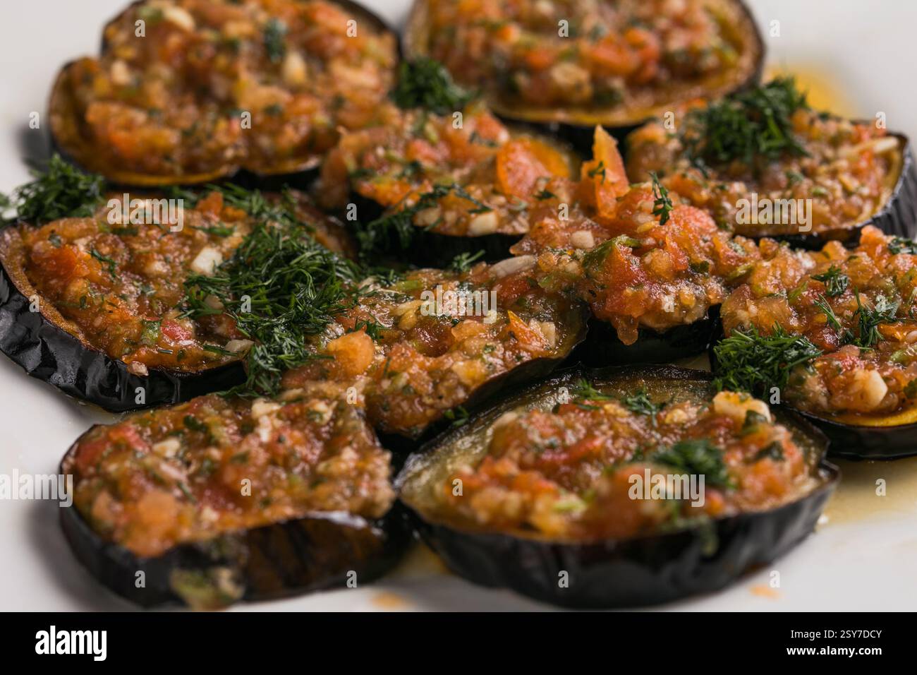 Imam balidi or Imam melitzanes, a delicious Greek or Turkish vegetarian ...